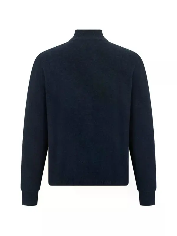 Fedeli High-neck Zip-up Cardigan
