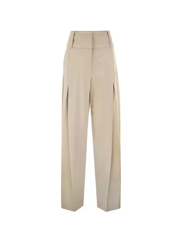 Max Mara Pleated Wide-leg Trousers