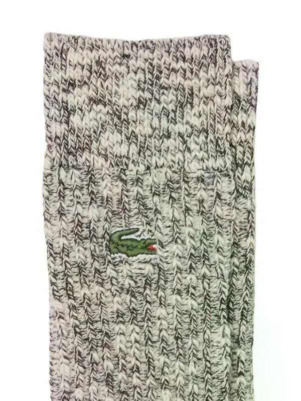 Lacoste Logo-patch Ribbed Socks