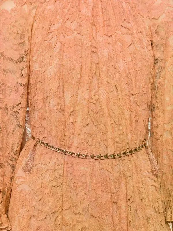 Zimmermann Lace-overlay Ruffled Midi Dress