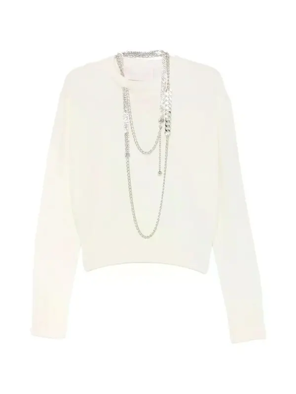 CIRCUS HOTEL Chain-embellished Sweater