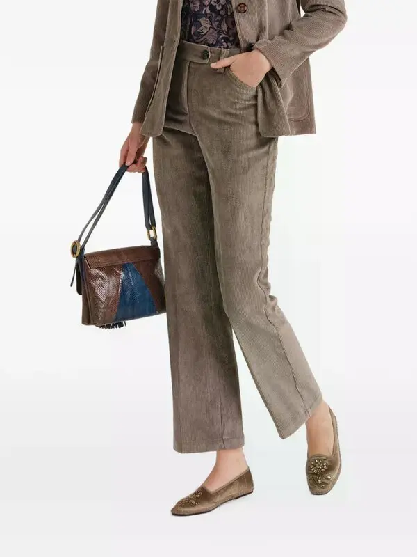 Malìparmi Corduroy Cropped Trousers