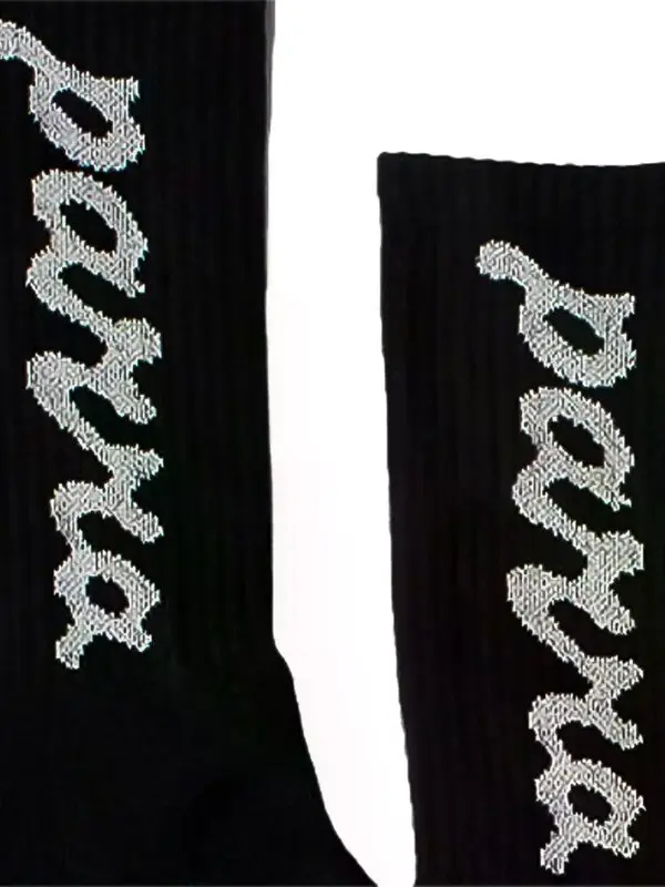 PARRA Lowercase Scriptlogo-jacquard Socks