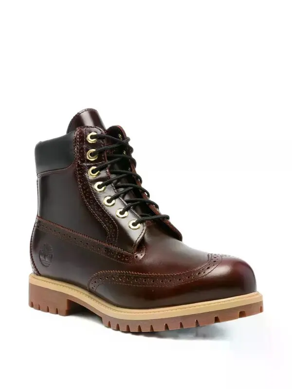 Timberland Brogue-detail Leather Boots