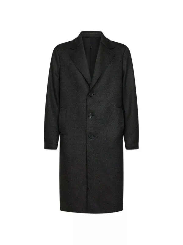 Harris Wharf London Herringbone Single-breasted Coat