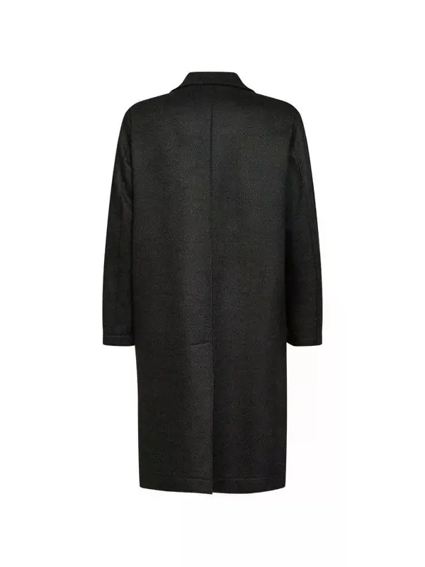 Harris Wharf London Herringbone Single-breasted Coat