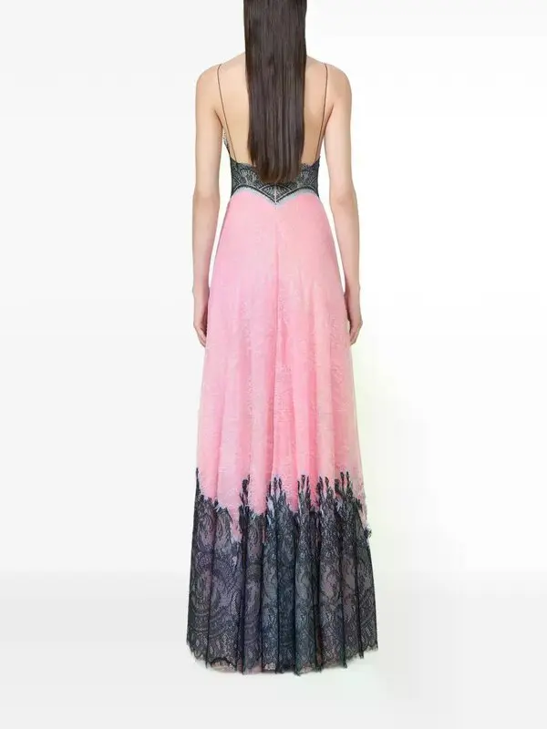 Costarellos Salila Chantilly Lace Gown