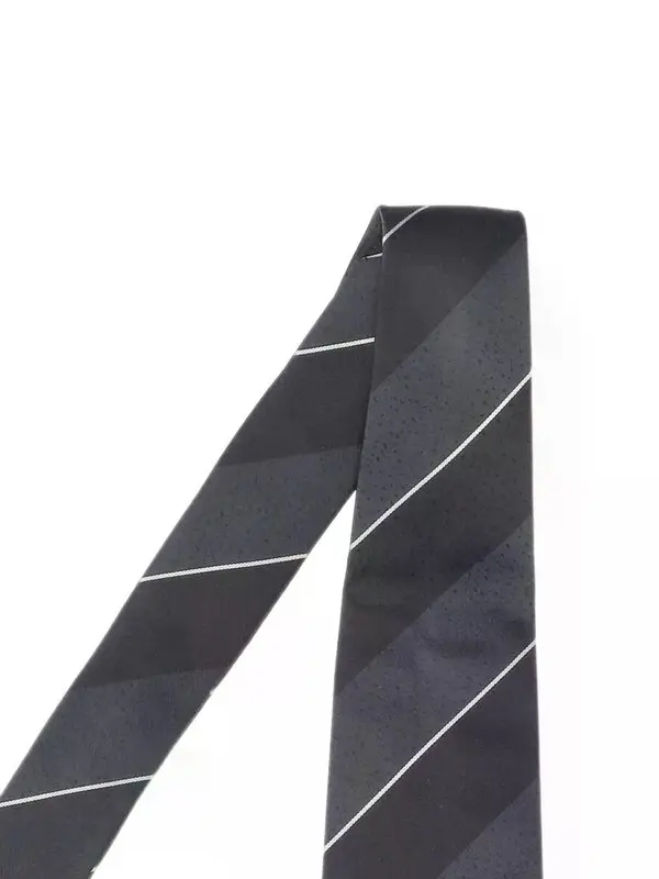 Junya Watanabe Striped Silk Tie