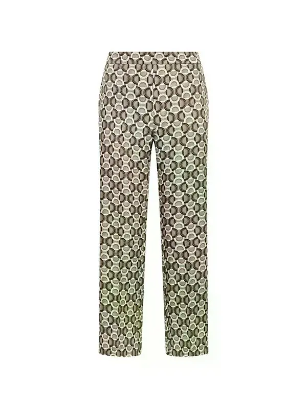 Malìparmi Orbit-print Straight-leg Trousers
