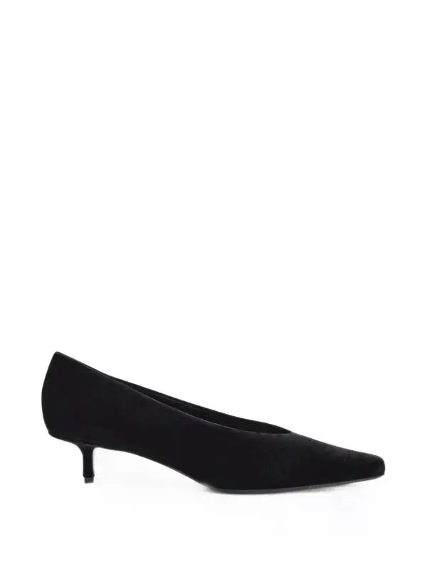 Loulou De Saison Giada Velvet Kitten-heel Pumps