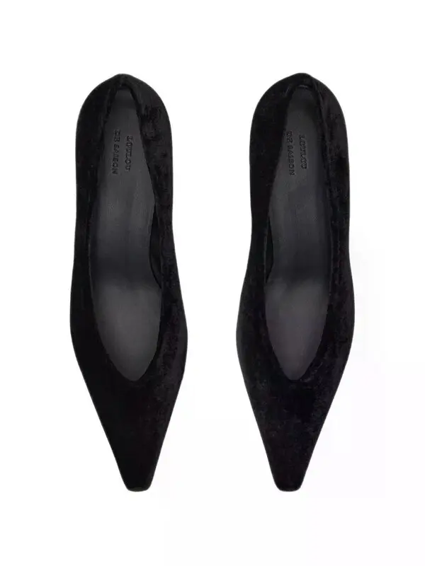 Loulou De Saison Giada Velvet Kitten-heel Pumps