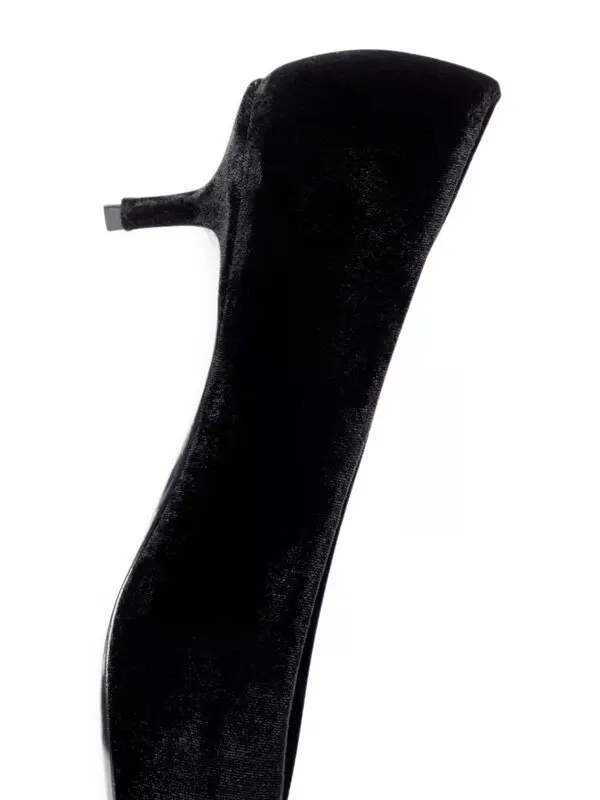 Loulou De Saison Velvet Kitten-heel Pumps