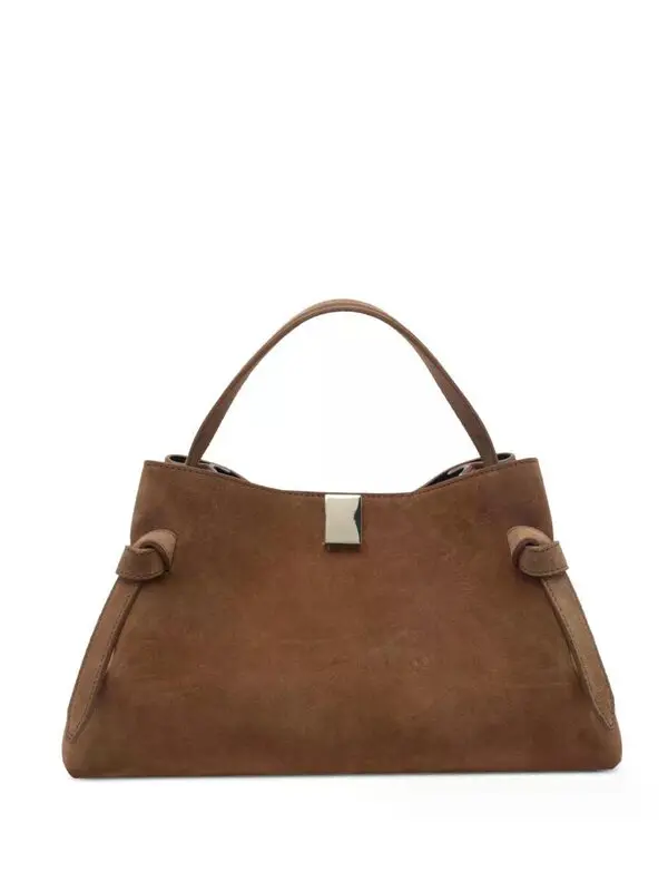 Yuzefi Gyoza Bovine Leather Tote Bag - Brown