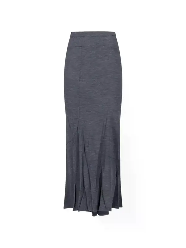 Junya Watanabe Panelled Wool Skirt - Grey