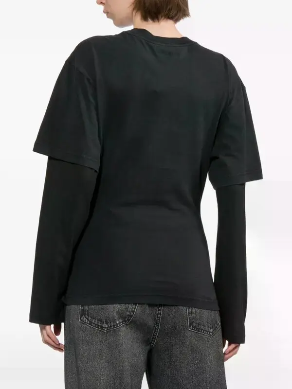 COURREGES Logo-print Layered T-shirt