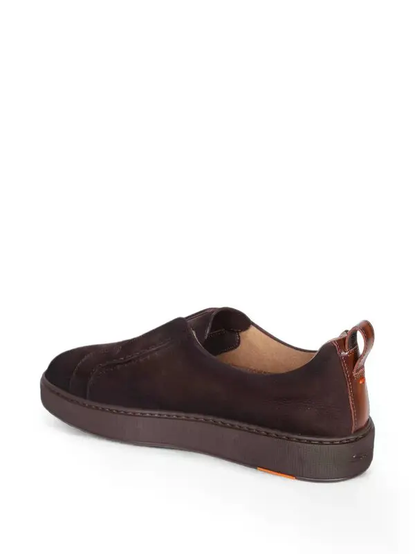 Santoni Slip-on Leather Sneakers