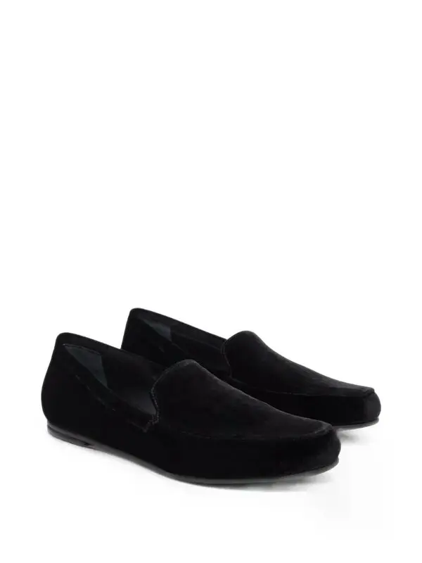 Loulou De Saison Bert Velvet Loafers