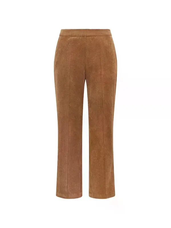 Malìparmi Corduroy-velvet Ankle-length Bootcut Trousers