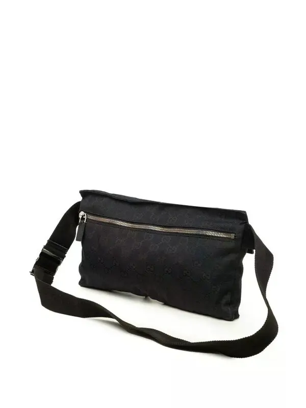 Gucci 2000-2015 Gg Canvas Double Pocket Belt Bag