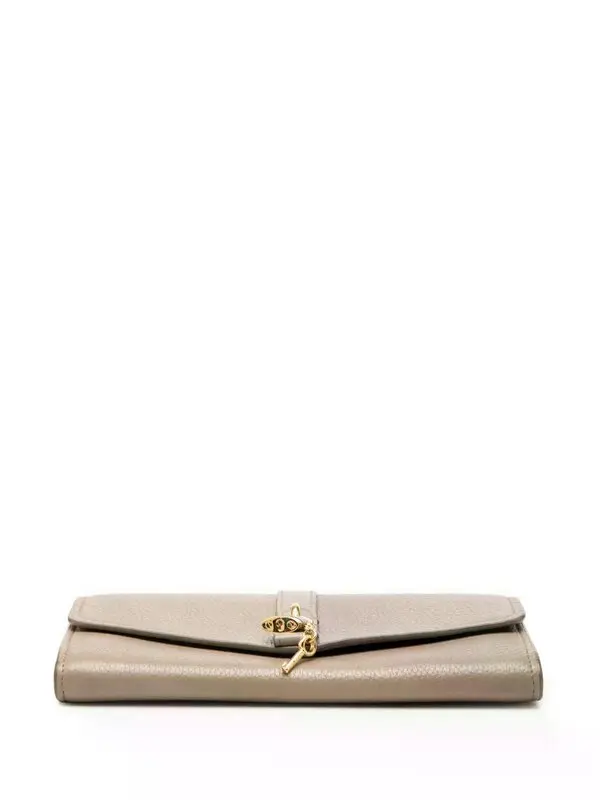 Chloé 2020 Grained Calfskin Aby Wallet On Chain Crossbody Bag