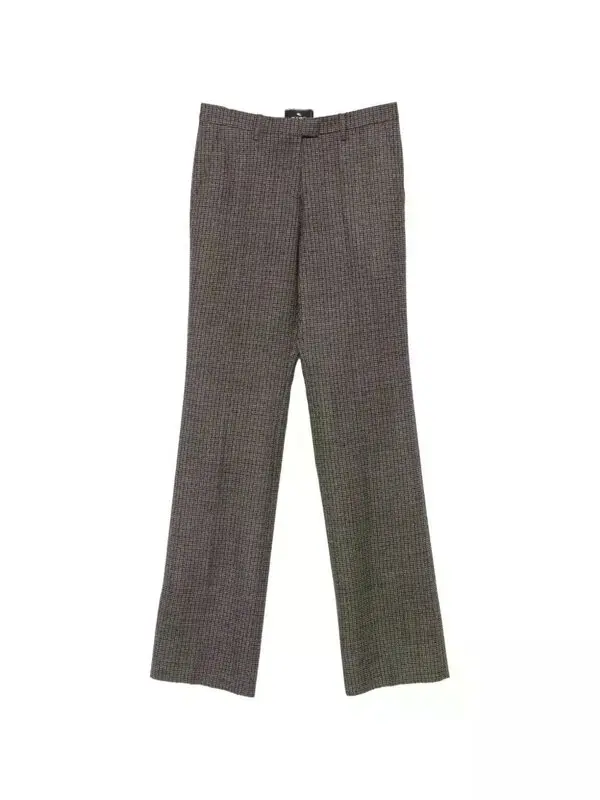 Etro Check Straight-leg Trousers
