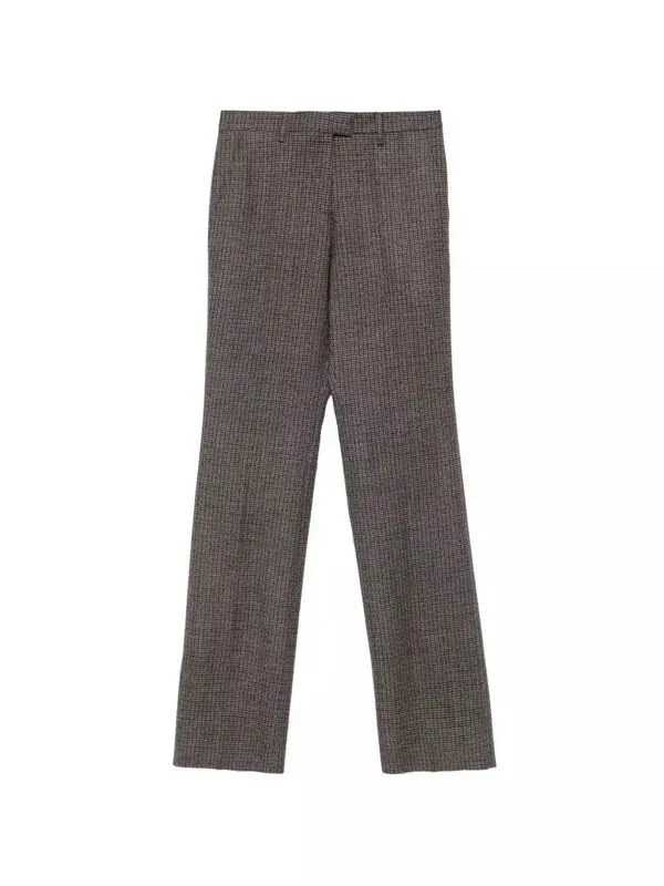 Etro Check Straight-leg Trousers