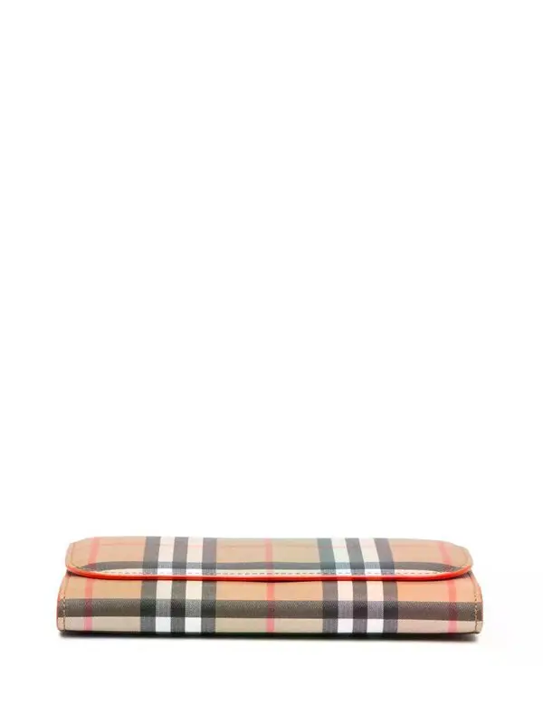 Burberry 2000-2017 House Check Coated Canvas Halton Continental Wallet Long Wallets