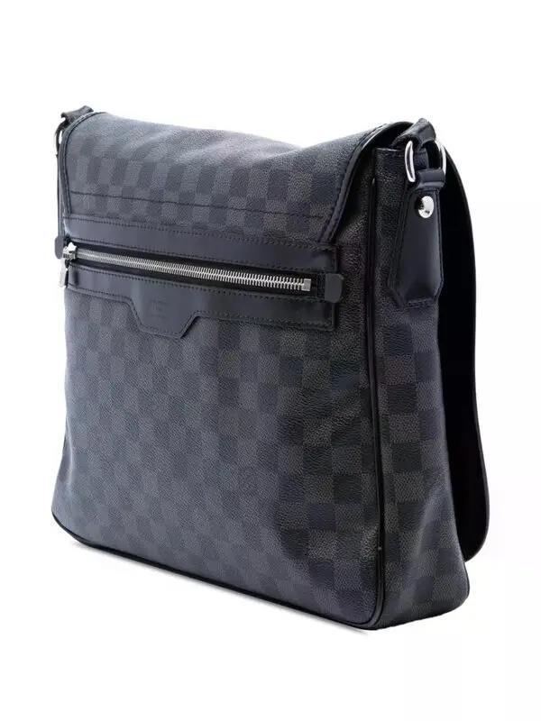 LOUIS VUITTON 2010 Damier Graphite Daniel Mm Crossbody Bag - Black