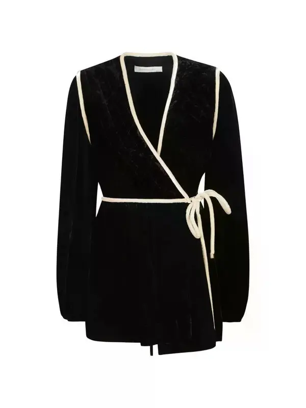 Zimmermann Quilted Velvet Jacket - Black