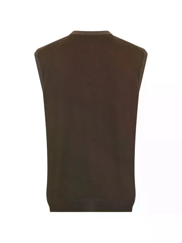 Fedeli Sleeveless V-neck Vest