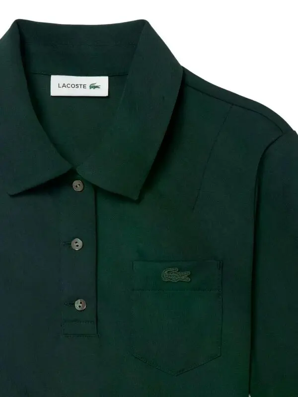 Lacoste Logo-patch Pleated Maxi Polo Dress