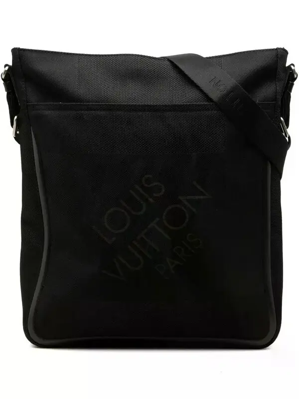 LOUIS VUITTON 2005 Damier Geant Compagnon Crossbody Bag - Black