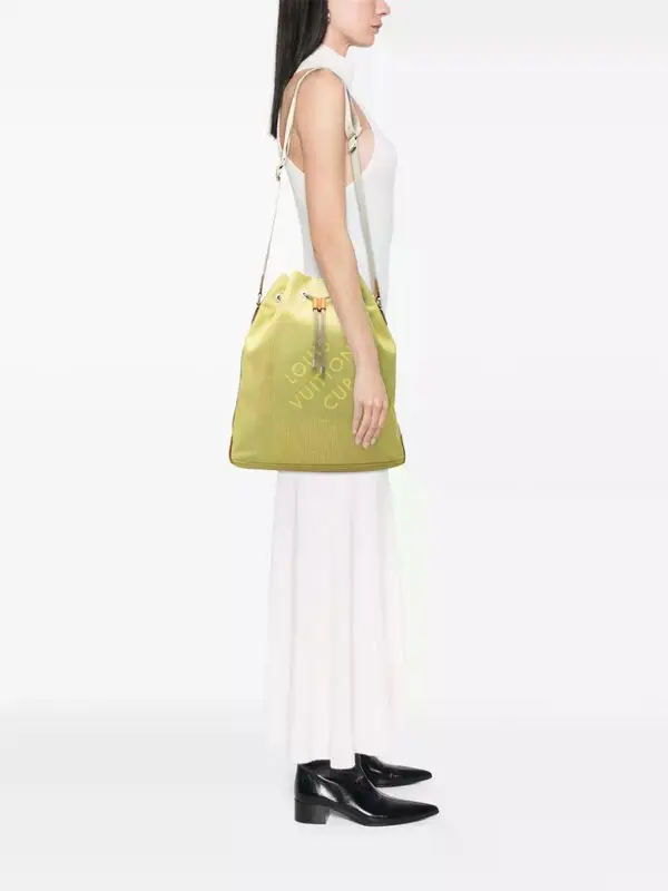 LOUIS VUITTON 2002 Damier Geant Cup Volunteer Bucket Bag - Green