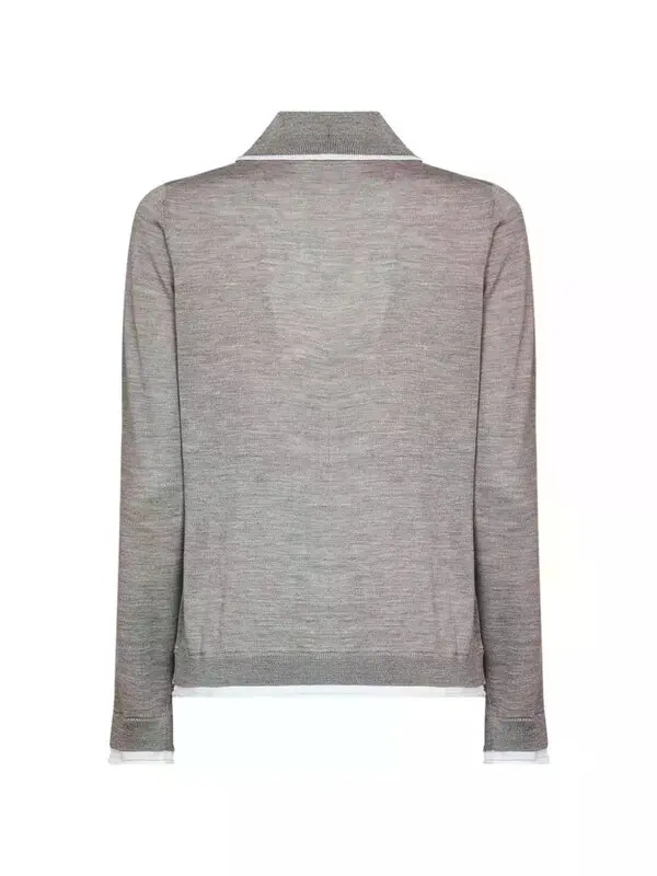 P.a.r.o.s.h Contrast-trim Polo Sweater