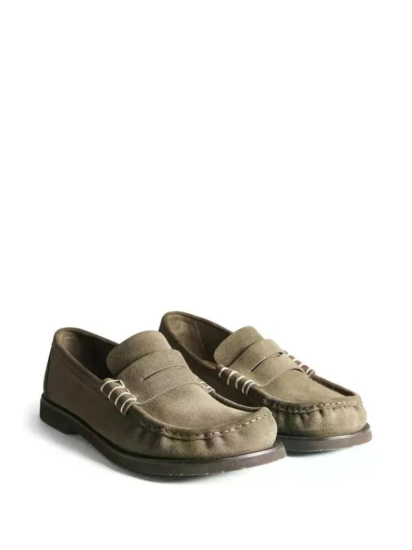 JW Anderson Whipstitch Penny Loafers - Neutrals
