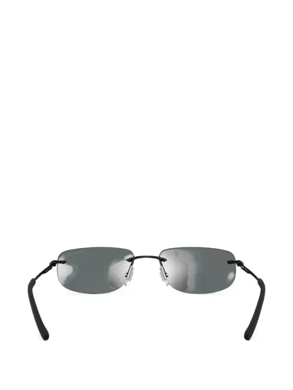 ARNETTE An3096 Rimless Oval-frame Sunglasses - Black