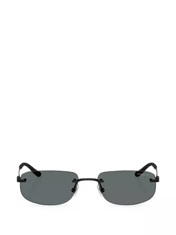 ARNETTE An3096 Rimless Oval-frame Sunglasses - Black
