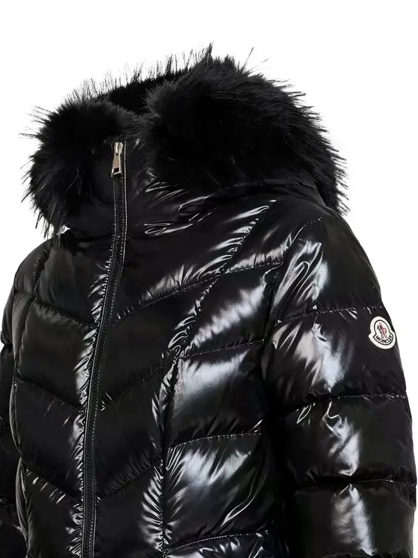 Moncler Fulmar Hooded Faux-fur Trim Quilted Coat