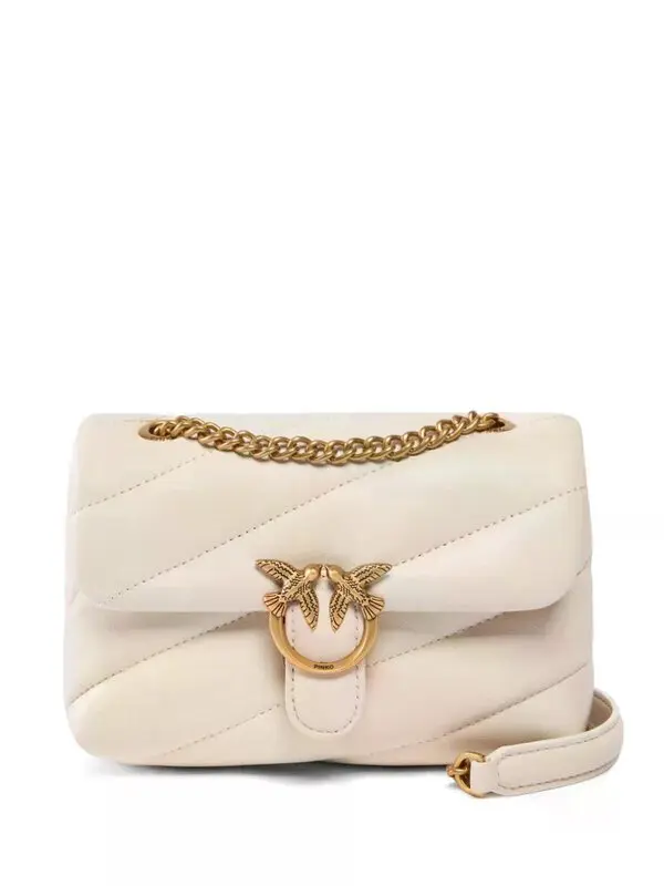 Pinko Baby Love Bag Puff Maxi Quilt New Buckle Shoulder Bag - Neutrals