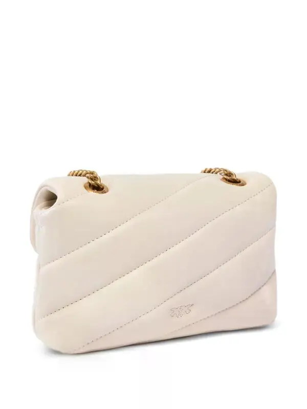 Pinko Baby Love Bag Puff Maxi Quilt New Buckle Shoulder Bag - Neutrals