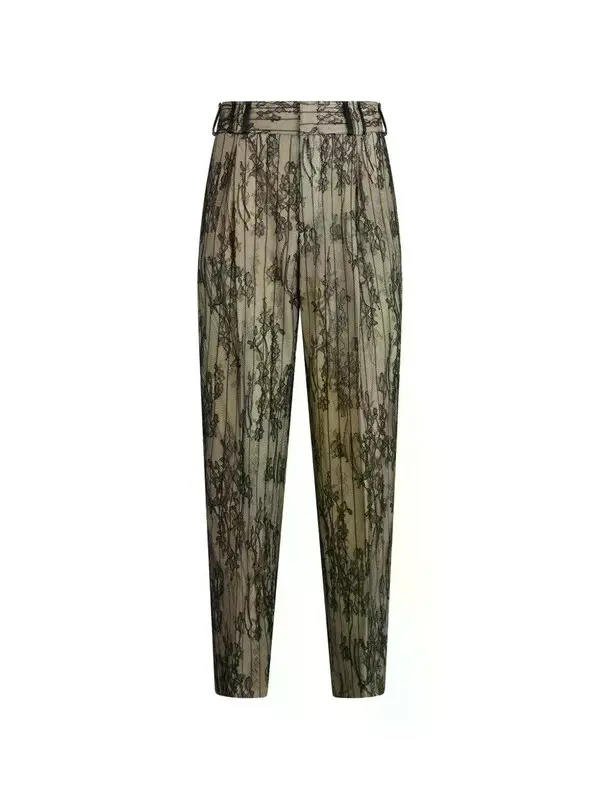 Moschino Floral-lace Trousers - Neutrals