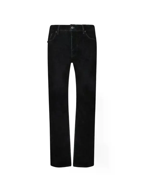 Emporio Armani Logo-plaque Straight-leg Jeans
