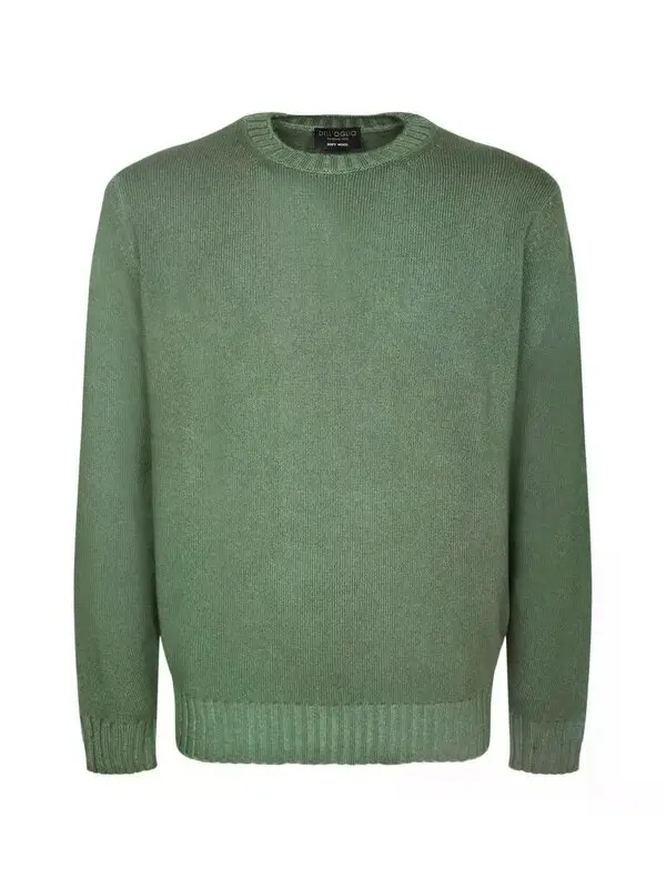DELL'OGLIO Crew-neck Ribbed-trim Sweater