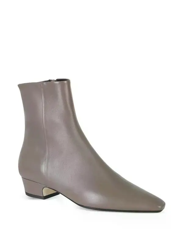 AeydĒ Lilia Square-toe Ankle Boots - Grey