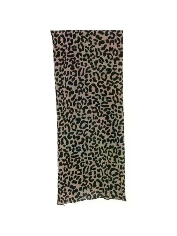 Faliero Sarti Ayame Leopard-print Wool Scarf