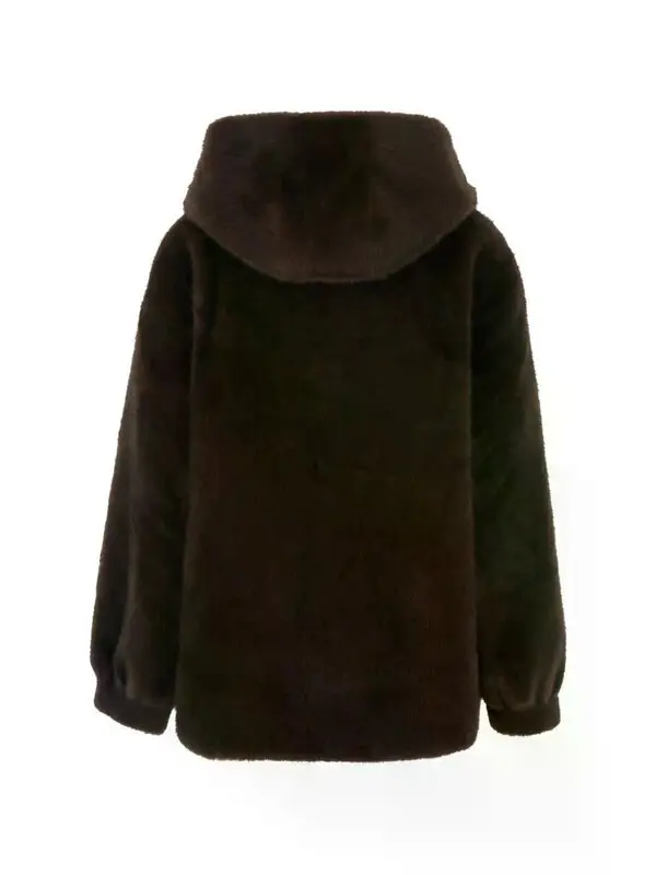 GIOVANNI PARIS Selena Hooded Faux-fur Coat