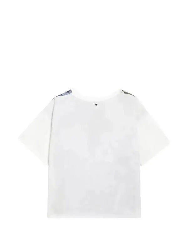 Max Mara Patchwork Floral-print T-shirt - White