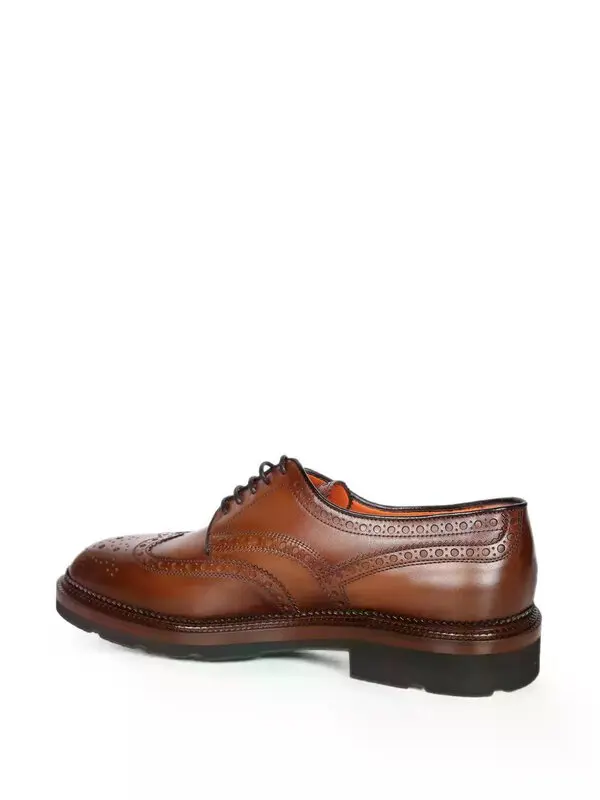 Santoni Leather Derby Shoes