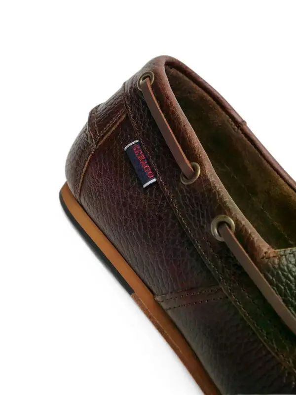 SEBAGO Owen Tumbled Leather Boat Shoes