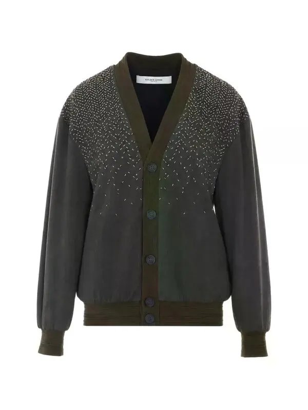 GOLDEN GOOSE And Ivory Check Mohair Blend Jacket